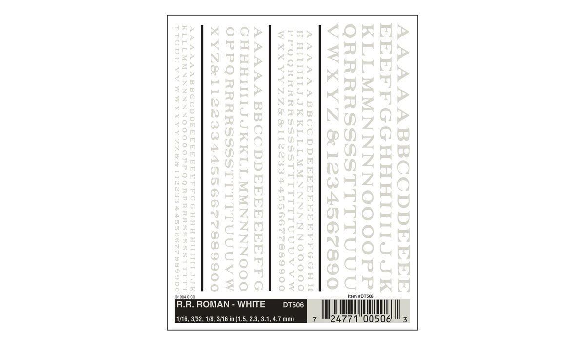 Dry Transfer Decals