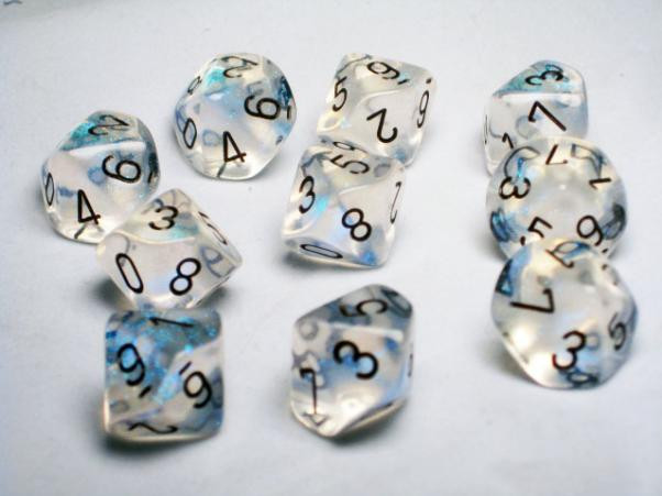 Chessex - Chessex (27220): D10: Borealis: Aquerple/Black #CHX27220