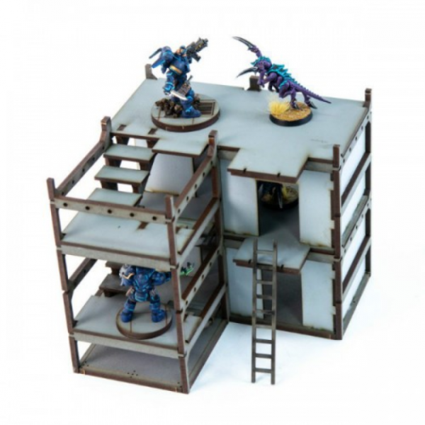 4Ground - 4Ground Miniatures: 28mm: Construction Site: L Shaped Tower ...
