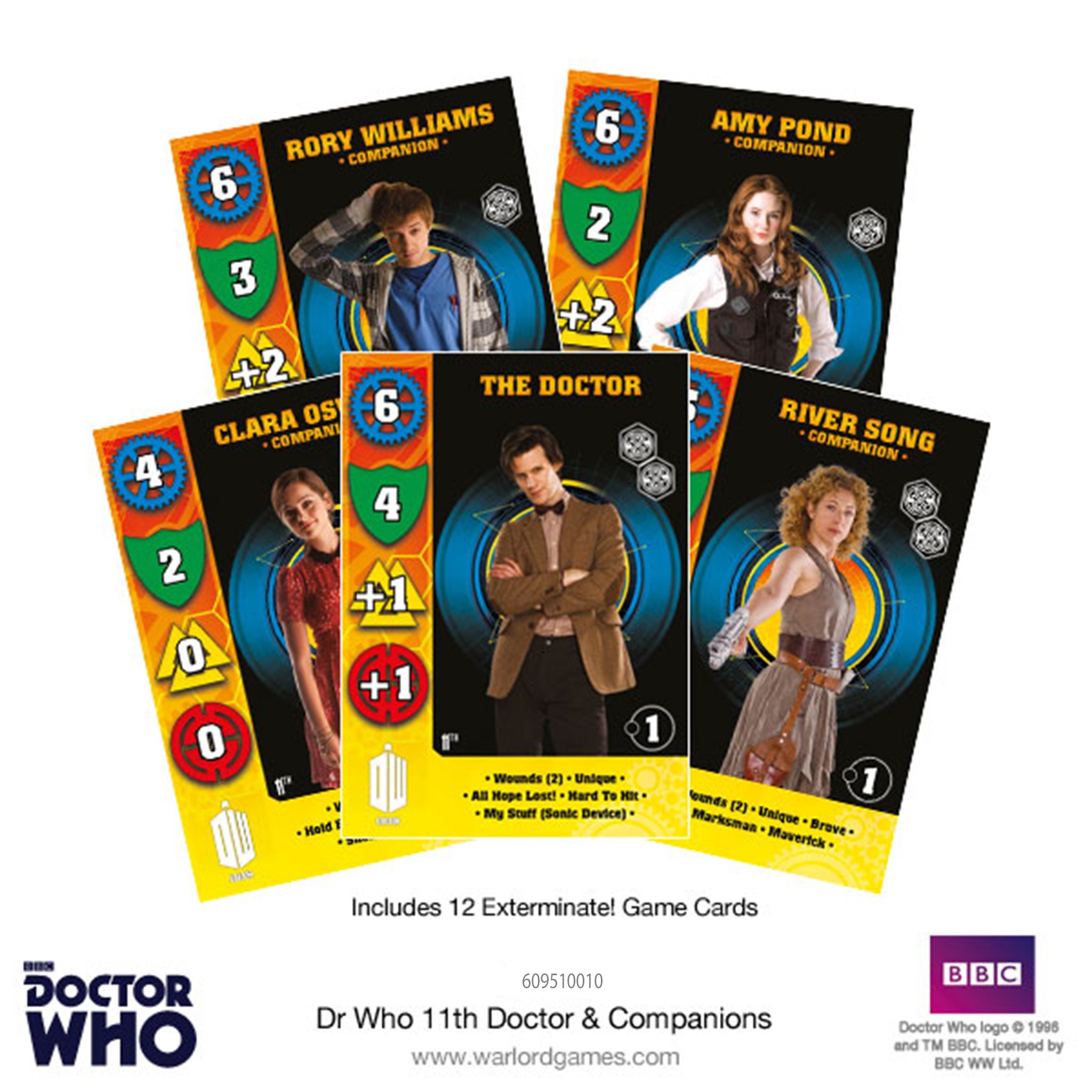 Warlord Games - Doctor Who Exterminate: 11th Doctor & Companions Card ...