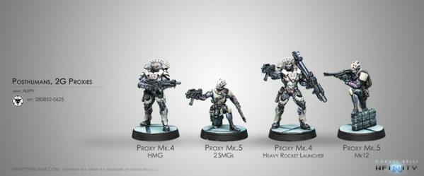 Corvus Belli - Infinity Aleph (#625): Posthumans, 2G Proxies #COR280852 ...