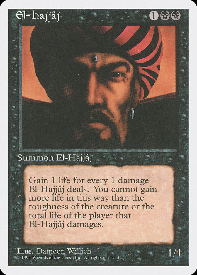Wizards Of The Coast - MTG: 4th Edition 134: El-Hajjâj #4ED134