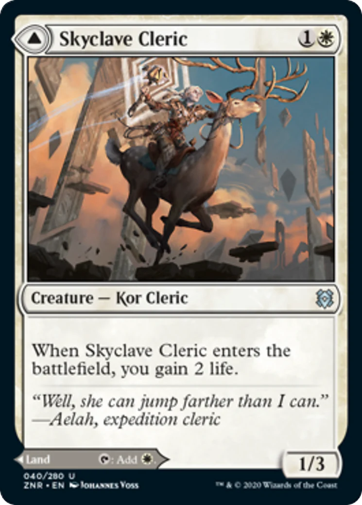 Wizards Of The Coast - MTG: Zendikar Rising 040: Skyclave Cleric ...