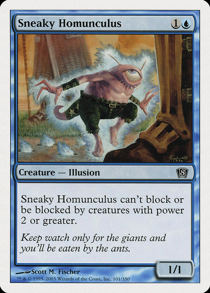 Wizards Of The Coast - MTG: 8th Edition 101: Sneaky Homunculus #8ED101